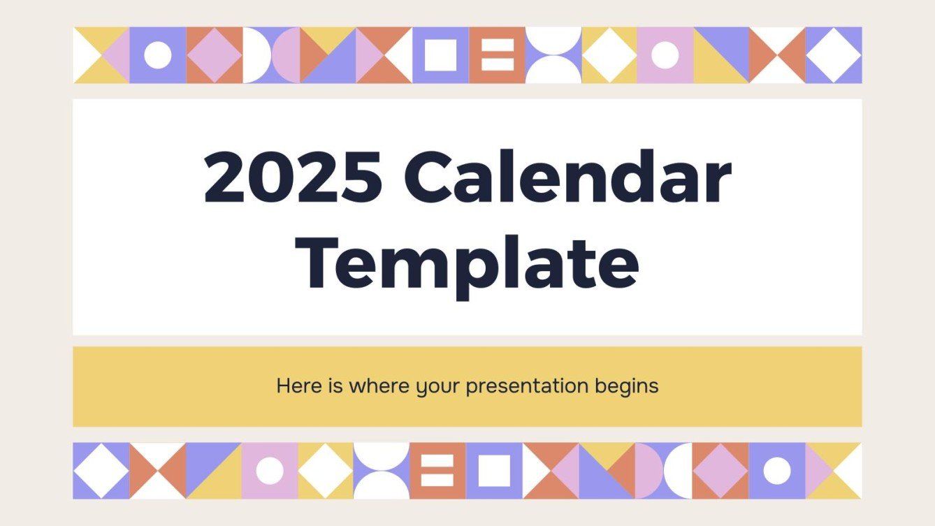 2025 Calendar Presentation
