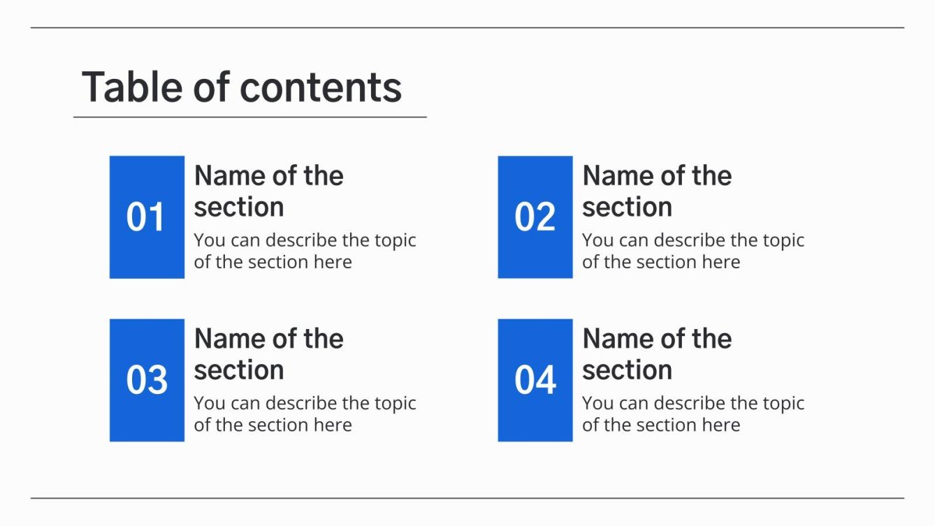 4 Blocker Template Project Progress Report Presentation