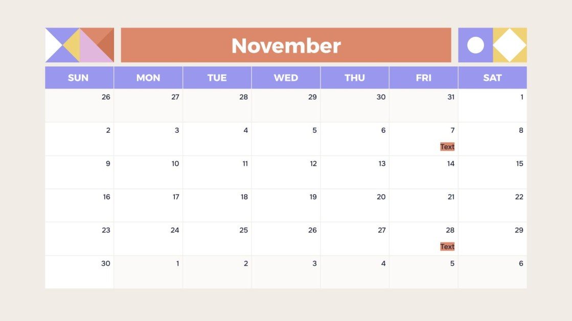 2025 Calendar Presentation