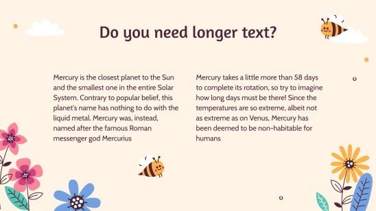 Bee Theme for Education Presentation