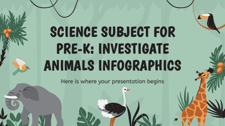 Science Subject for Pre-K: Investigate Animals Infographics