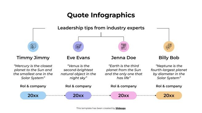 Quote Infographics Template