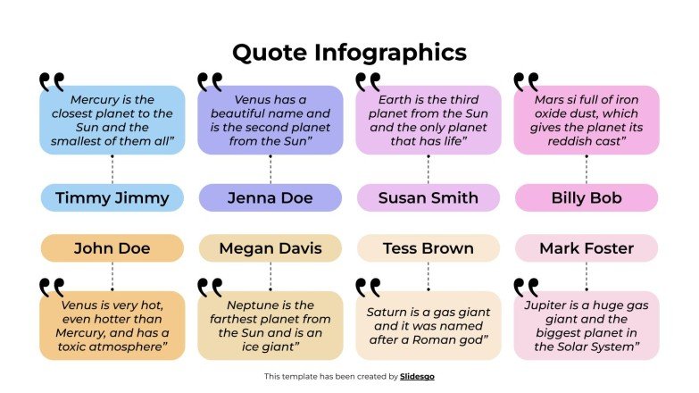 Quote Infographics Template