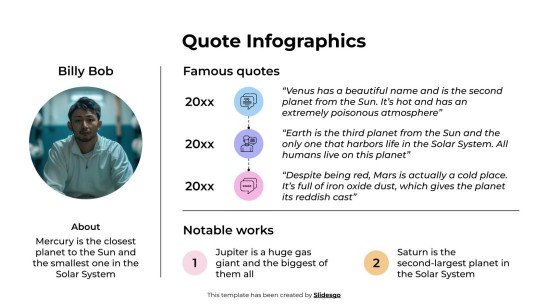 Quote Infographics Template