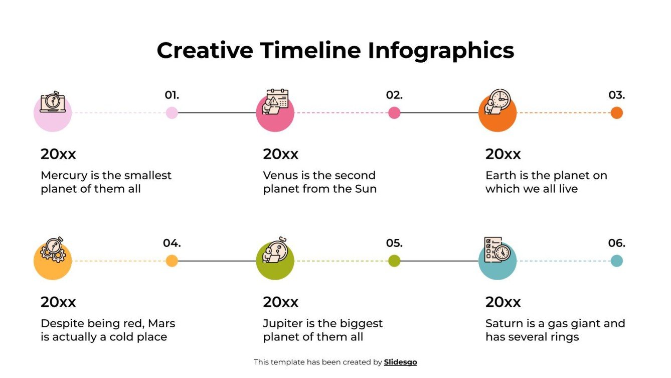 Creative Timeline Infographics Template