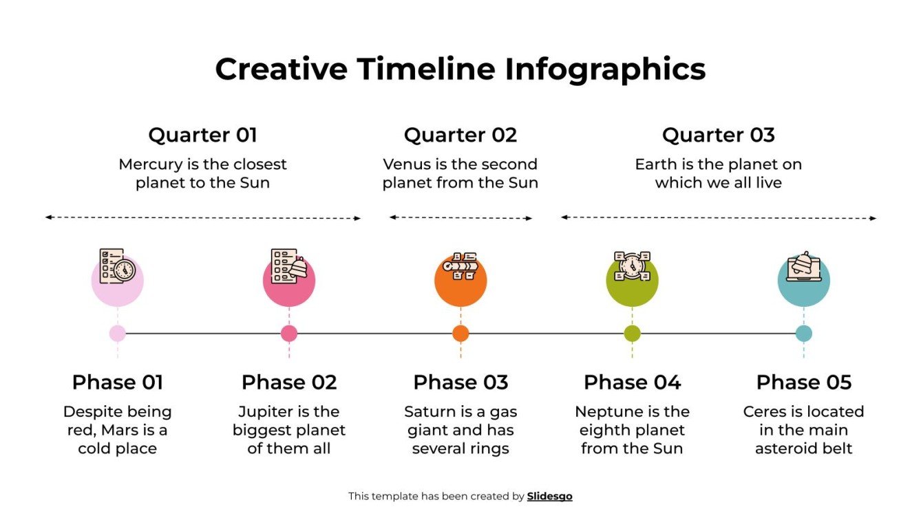 Creative Timeline Infographics Template