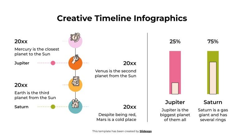 Creative Timeline Infographics Template