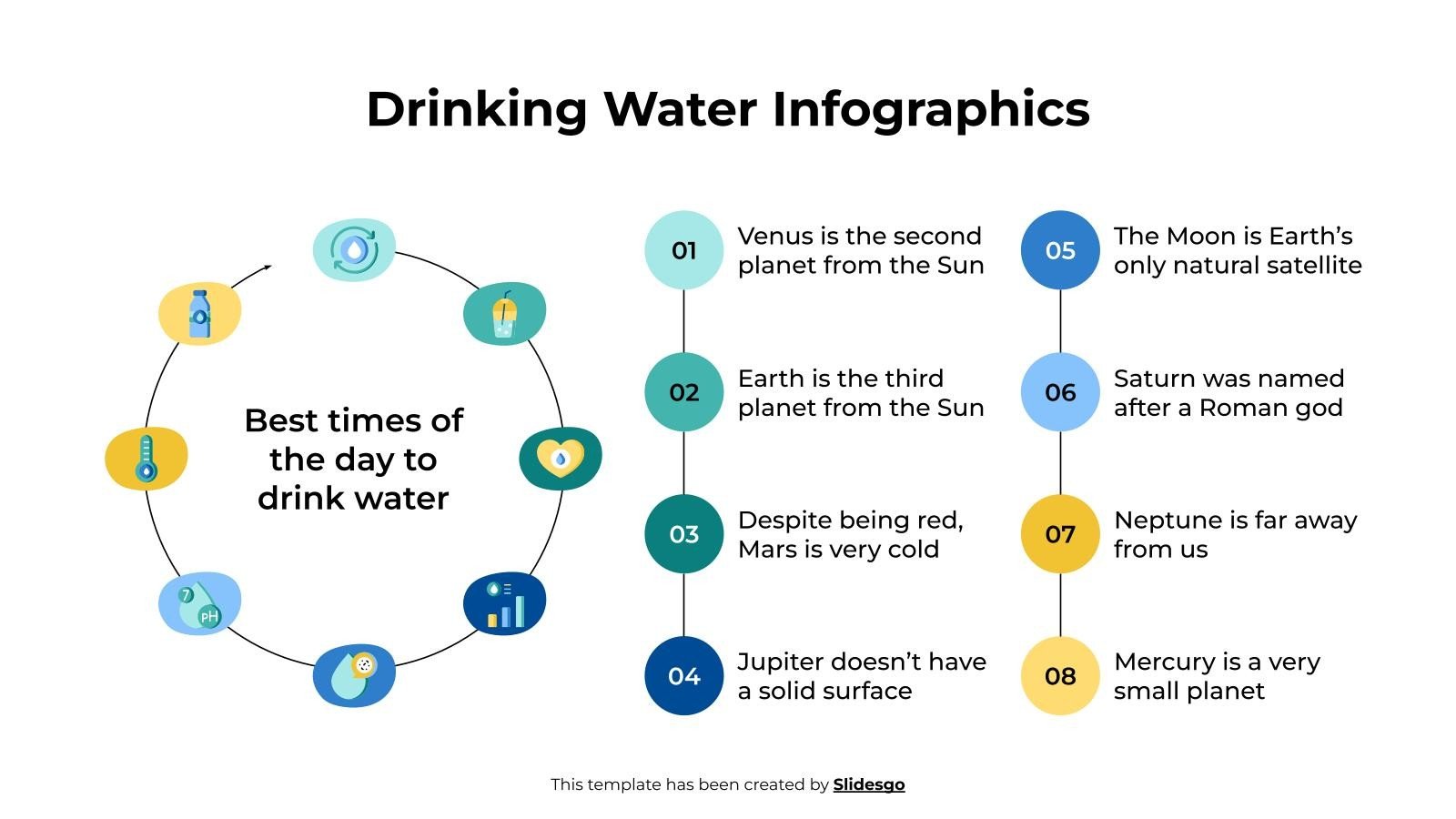 Drinking Water Infographics Template