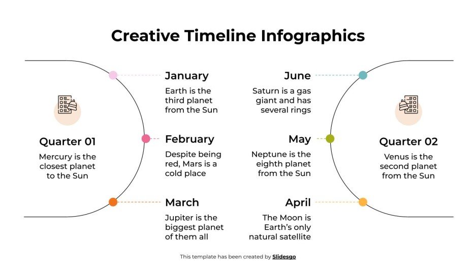 Creative Timeline Infographics Template