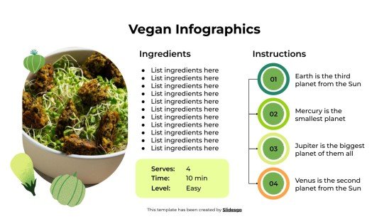 Vegan Infographics Template