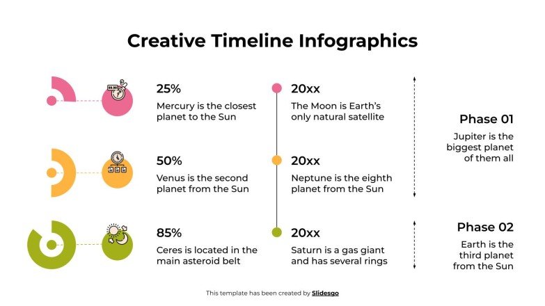 Creative Timeline Infographics Template