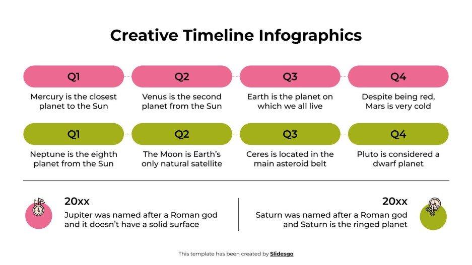 Creative Timeline Infographics Template
