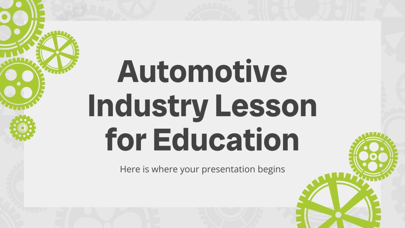 Automotive Industry Lesson for Education Presentation