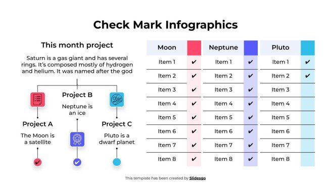 Check Mark Infographics Presentation