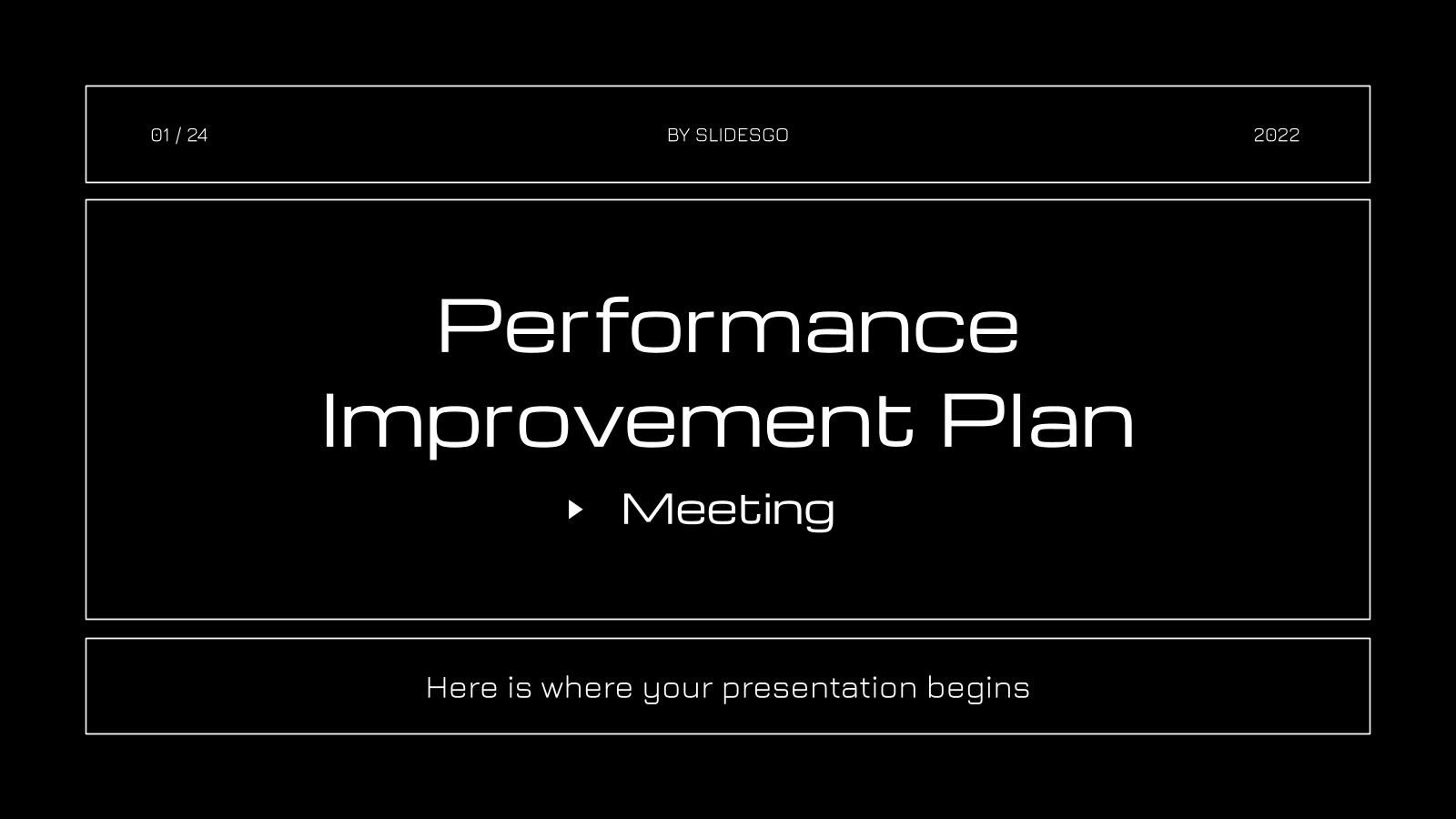 Performance Improvement Plan Meeting Presentation