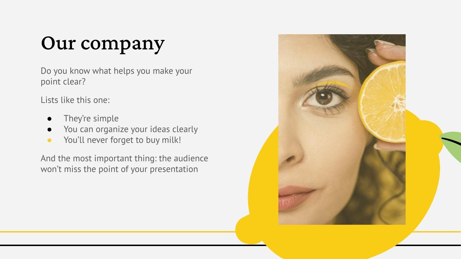Simple Limonetti Pitch Deck | Google Slides & PPT template