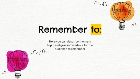 Hot Air Balloon Planner | Google Slides &amp; PPT template