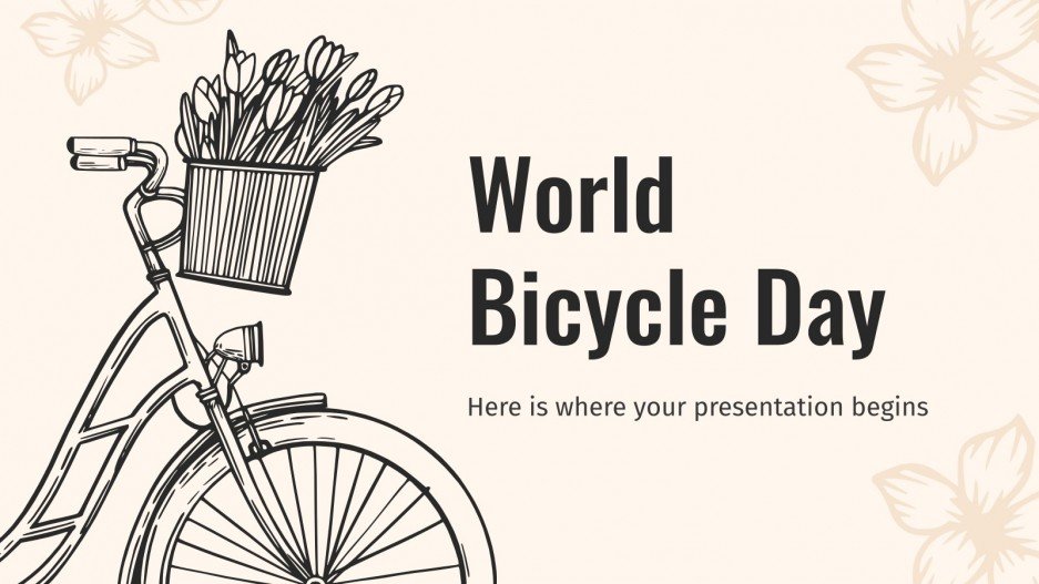 Free Google Slides & PowerPoint templates about bikes