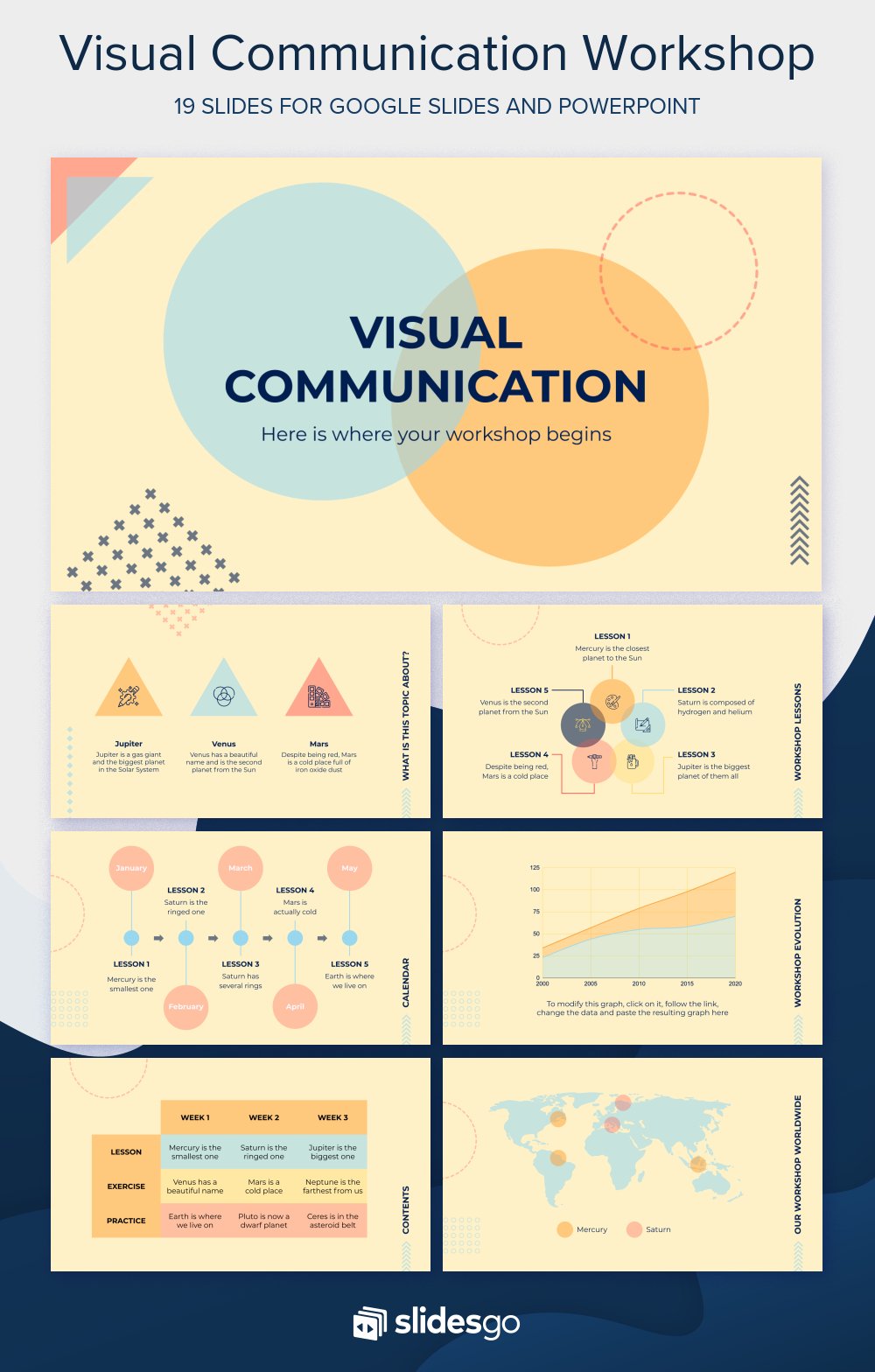 Visual Communication Workshop Google Slides & PPT Template