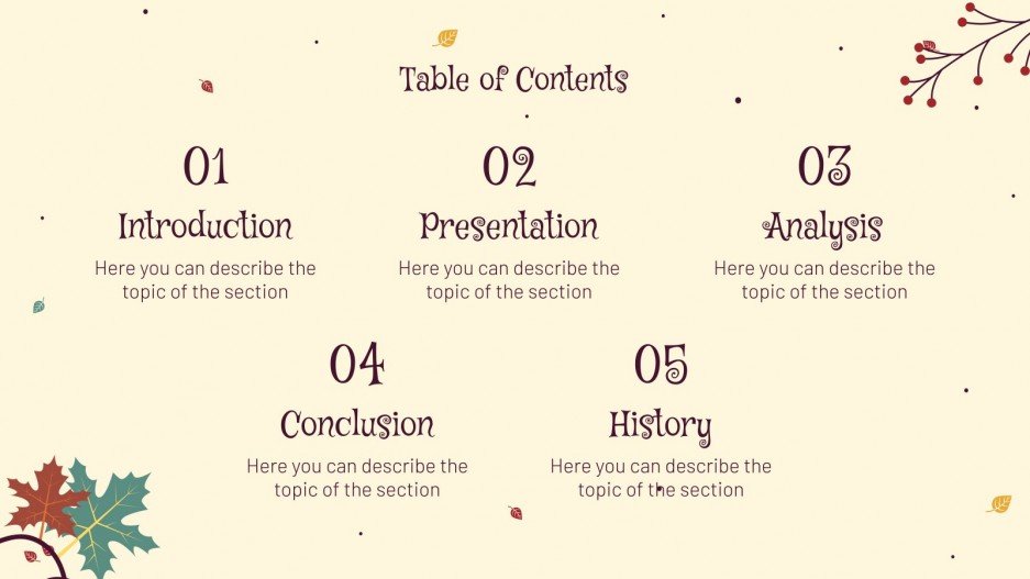 Happy Thanksgiving Google Slides and PowerPoint Template