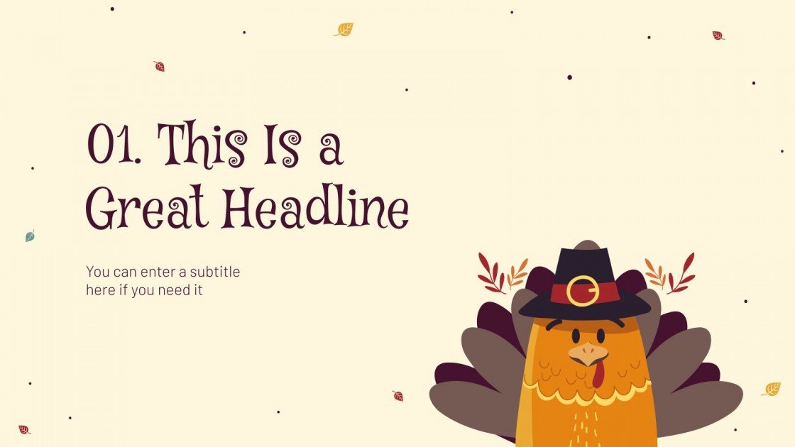 Happy Thanksgiving Google Slides and PowerPoint Template