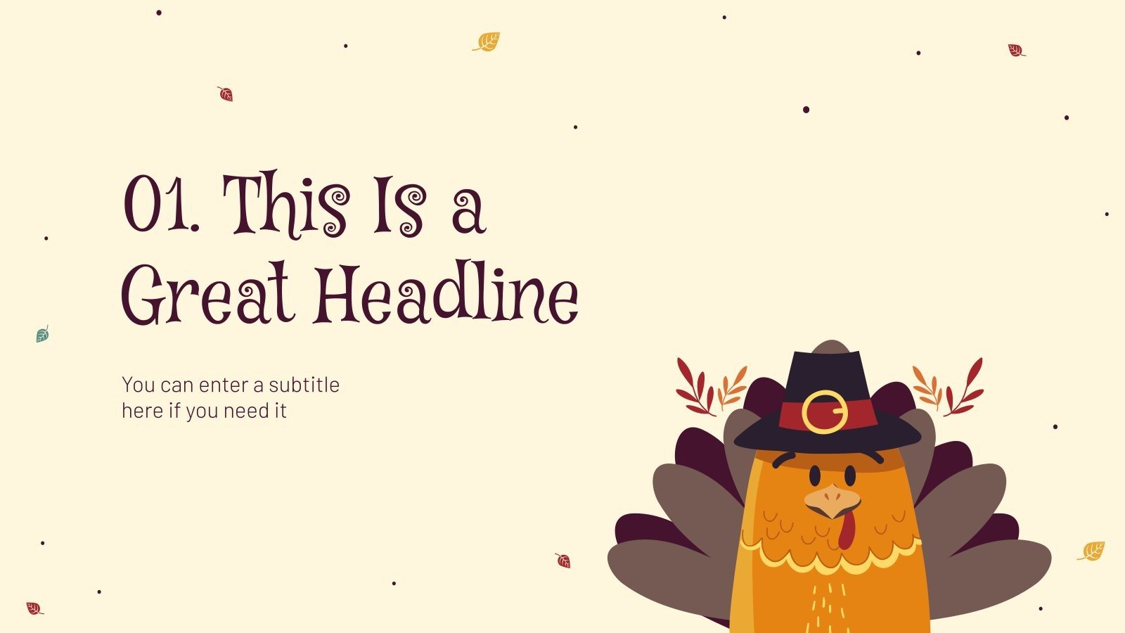 Happy Thanksgiving Google Slides and PowerPoint Template