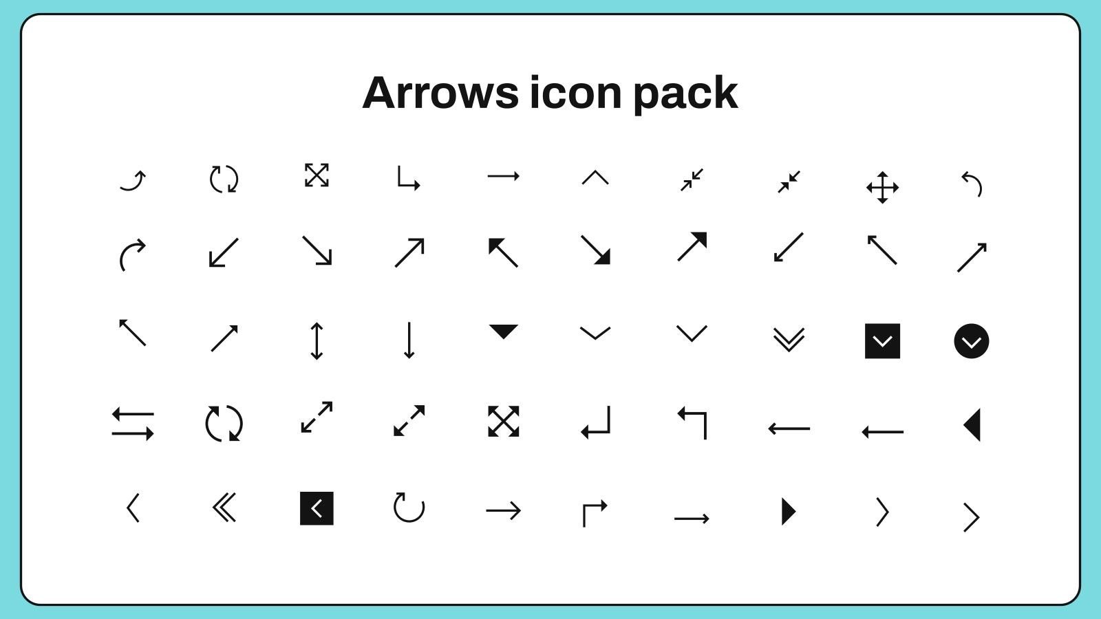 Arrows Icon Pack Template
