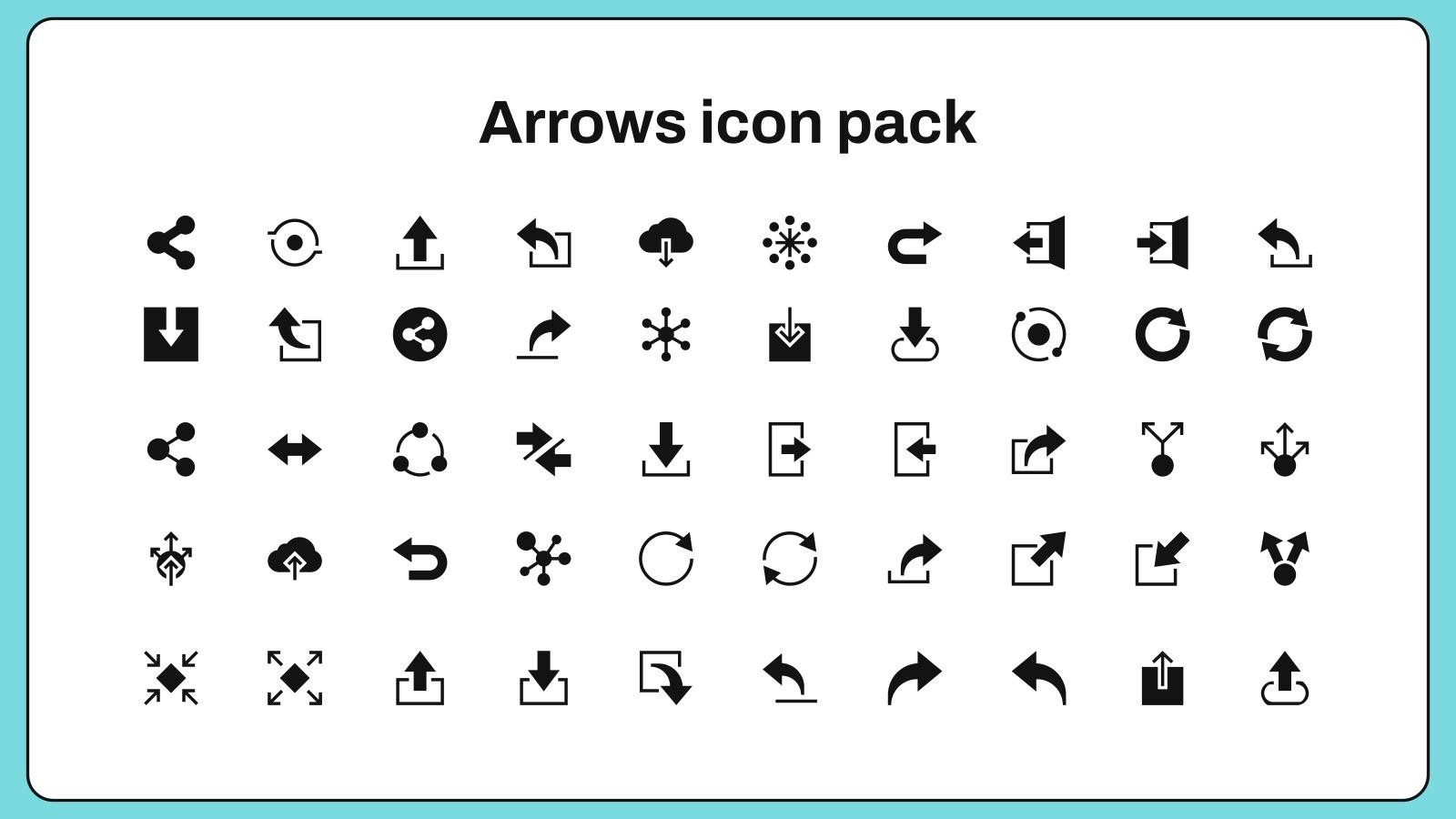 Arrows Icon Pack Template