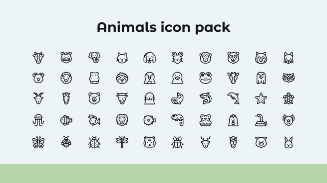 Animals Icon Pack Template