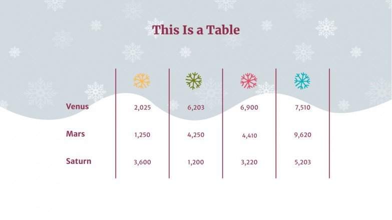 Winter Snowflakes Google Slides Theme and PPT Template