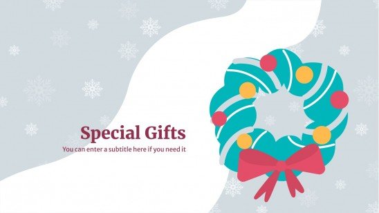 Winter Snowflakes Google Slides Theme and PPT Template