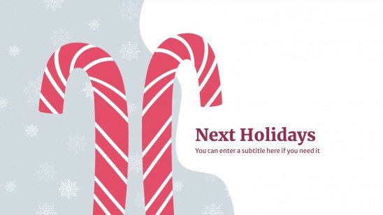 Winter Snowflakes Google Slides Theme and PPT Template