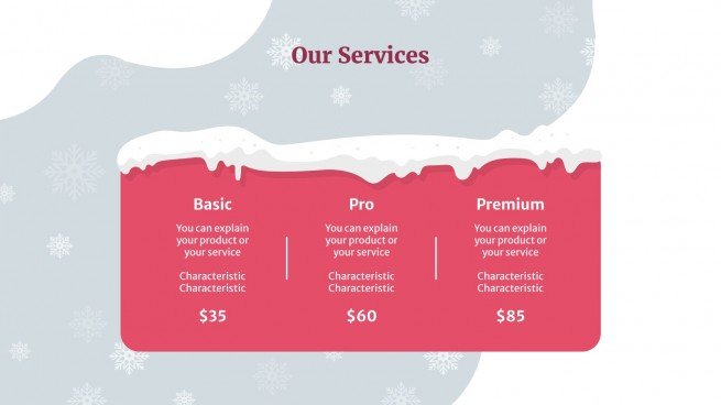 Winter Snowflakes Google Slides Theme and PPT Template