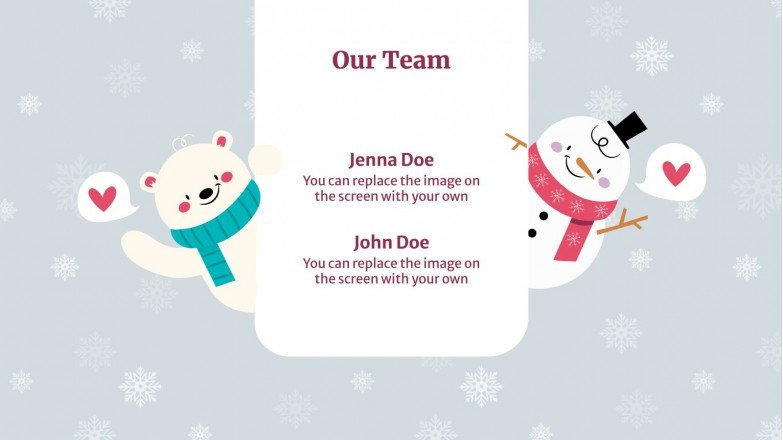 Winter Snowflakes Google Slides Theme and PPT Template