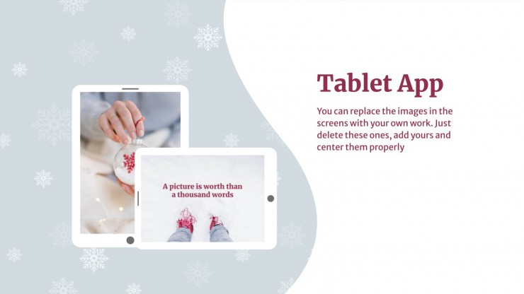 Winter Snowflakes Google Slides Theme and PPT Template