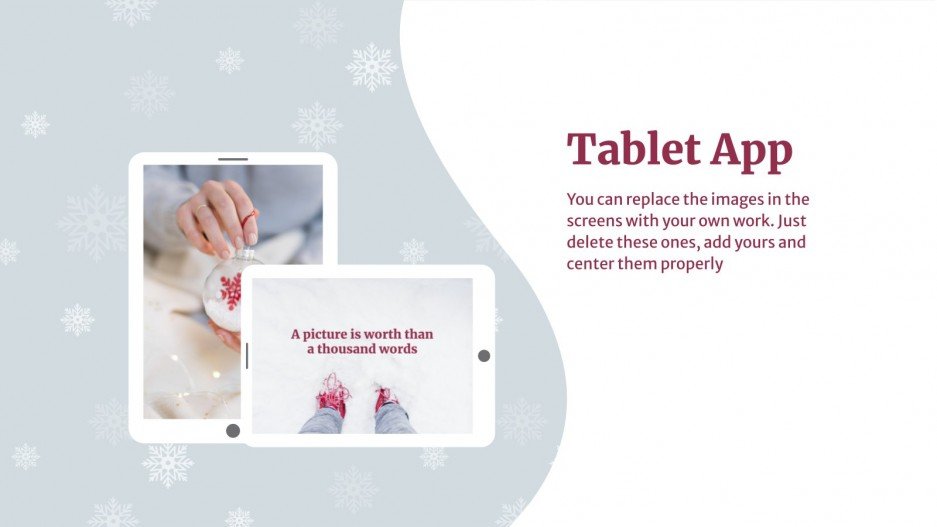 Winter Snowflakes Google Slides Theme and PPT Template