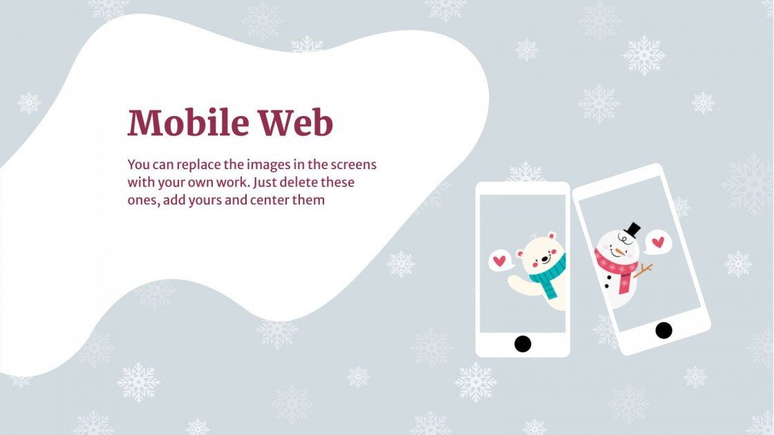 Winter Snowflakes Google Slides Theme and PPT Template