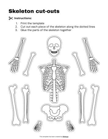 Skeleton Cut-outs Template