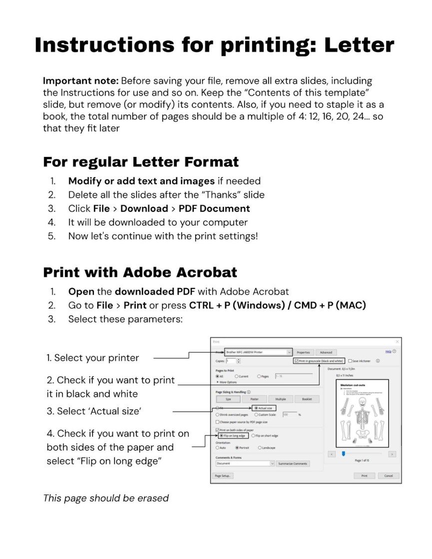 Skeleton Cut-outs Template
