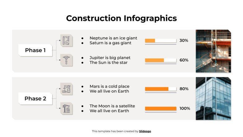 Construction Infographics Template