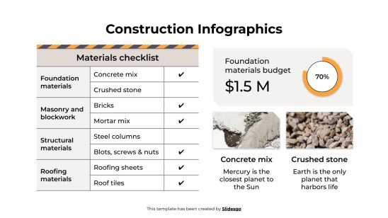 Construction Infographics Template