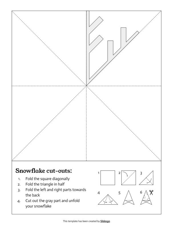 Snowflake Cut-outs Template