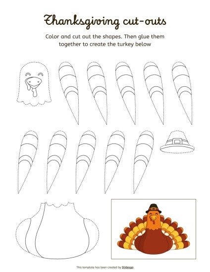 Thanksgiving Cut-outs Template