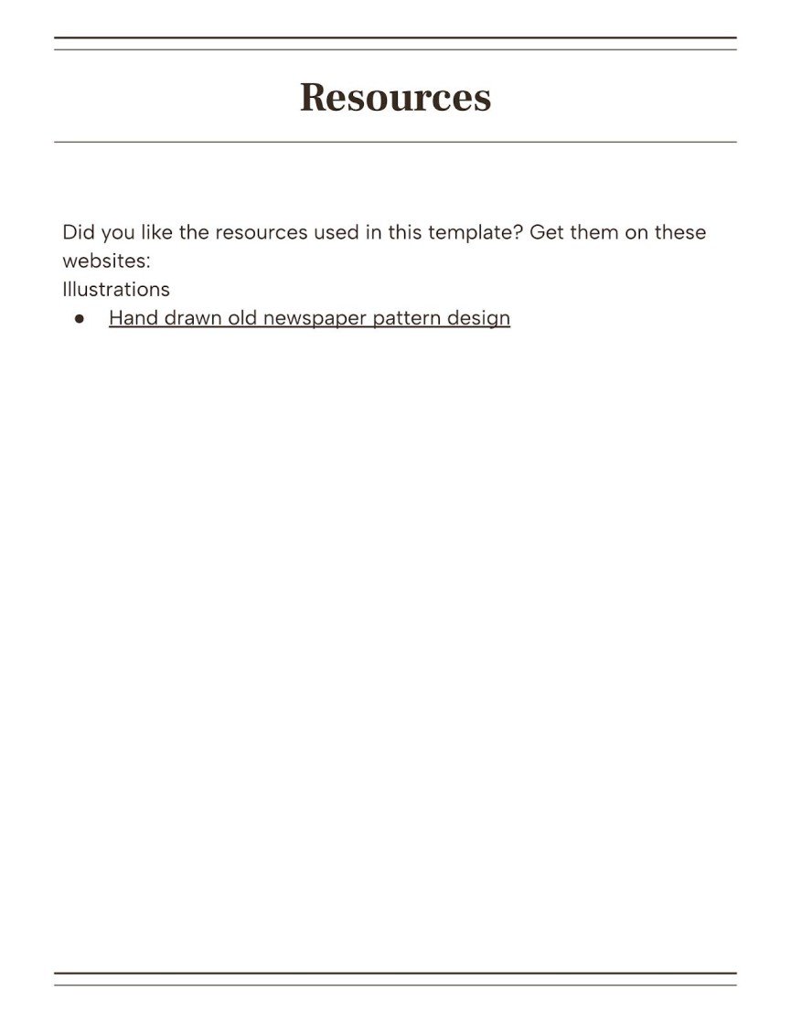 Newspaper Project Worksheet Template