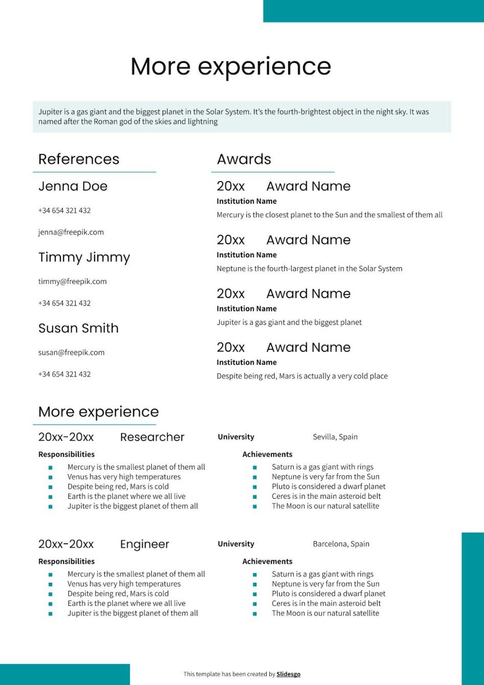 Cloud Computing Engineer CV Presentation