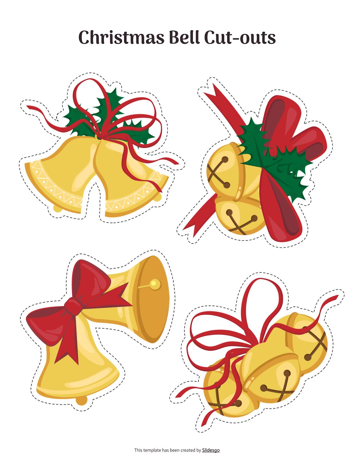 Christmas Bell Cut-outs Template