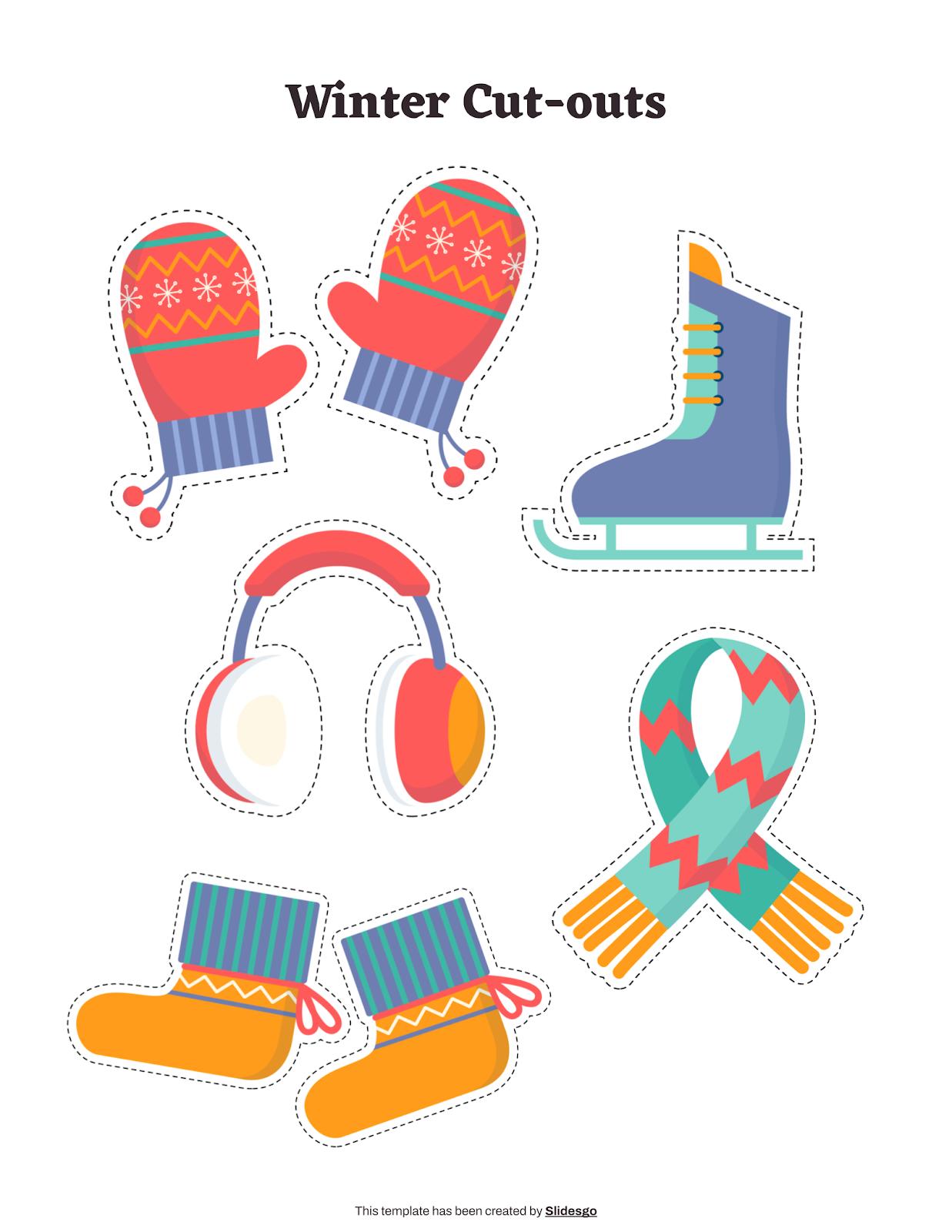 Winter Cut-outs Template