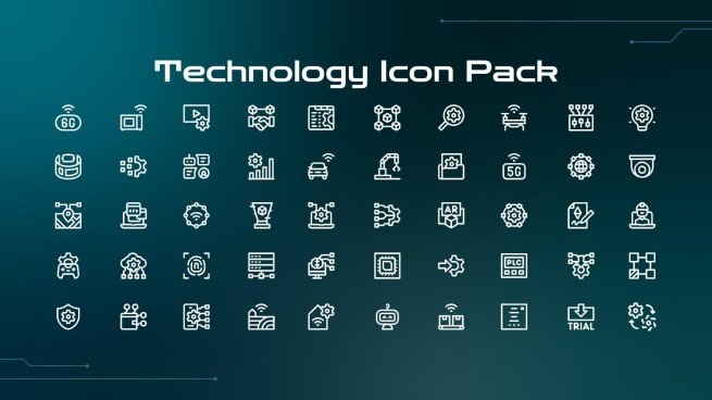 Technology Icon Pack Template