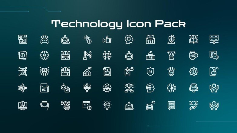 Technology Icon Pack Template