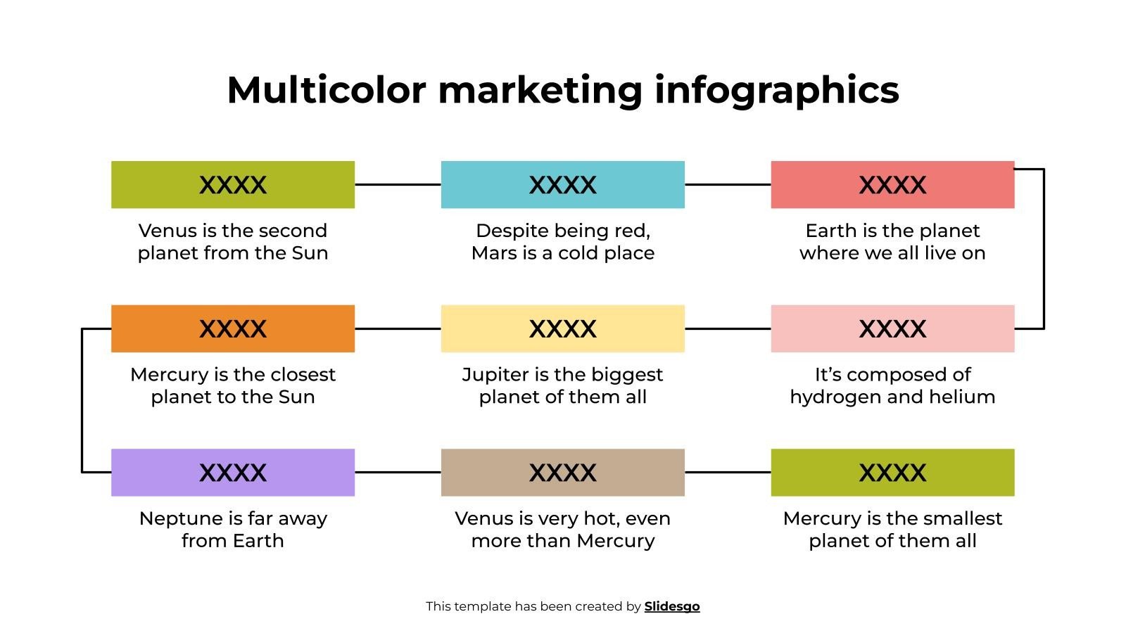 Multicolor Marketing Infographics Template